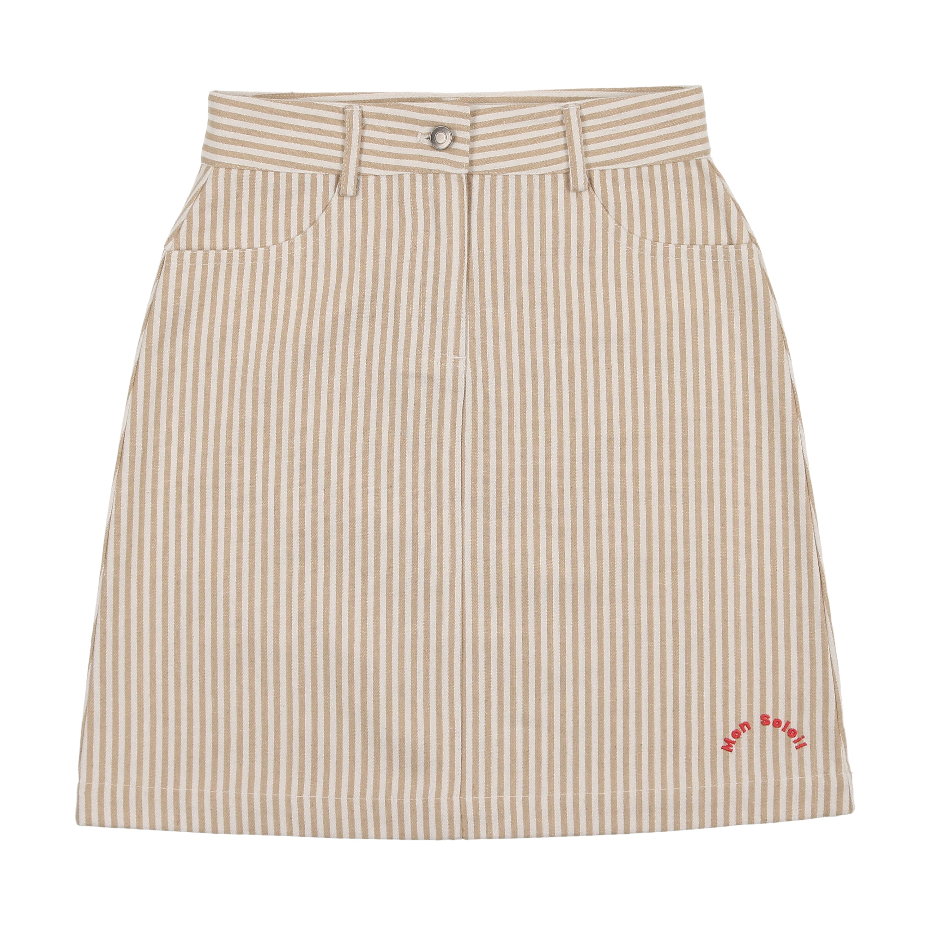 Jean Striped Skirt – CocoBlanc.