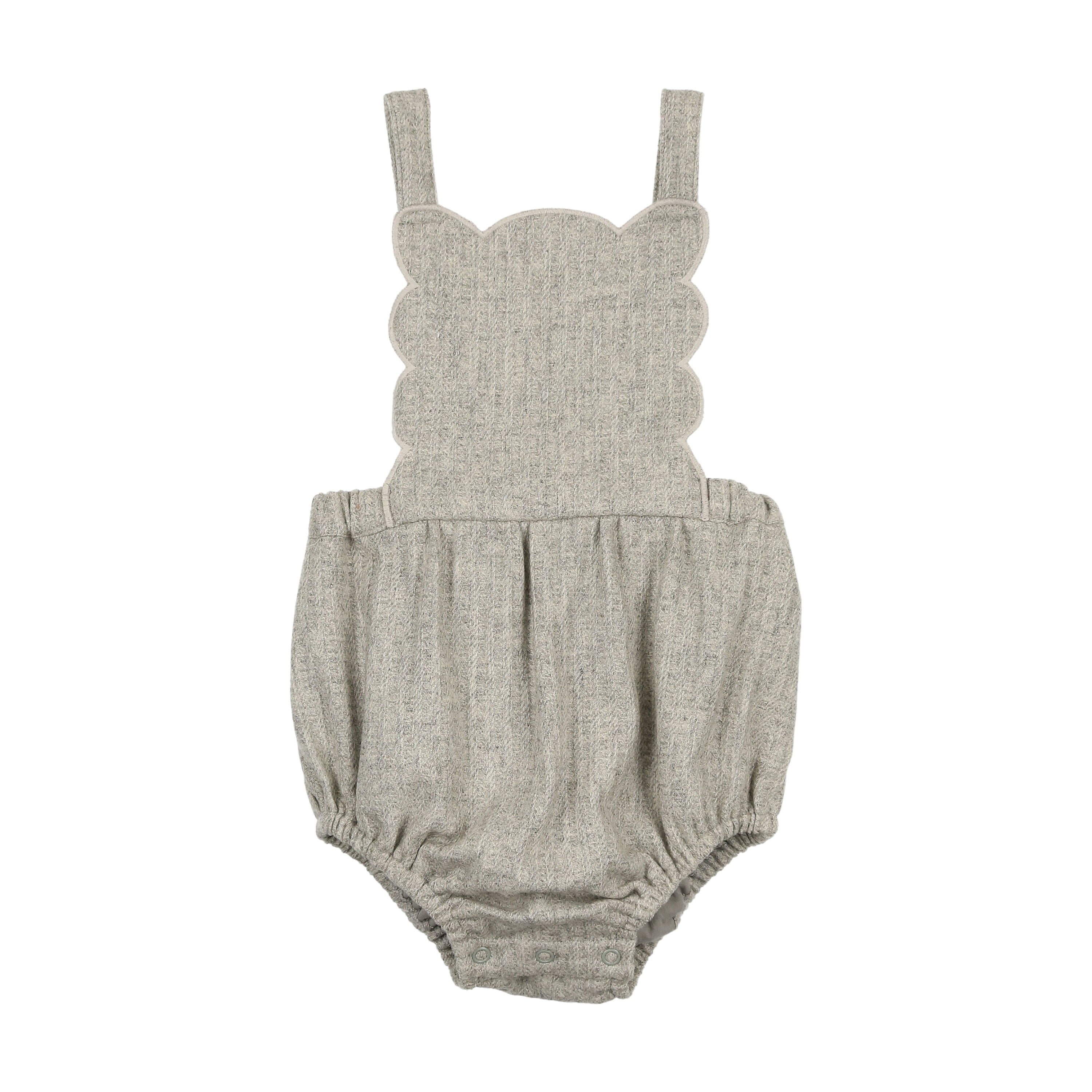 Scalloped-Romper – CocoBlanc.
